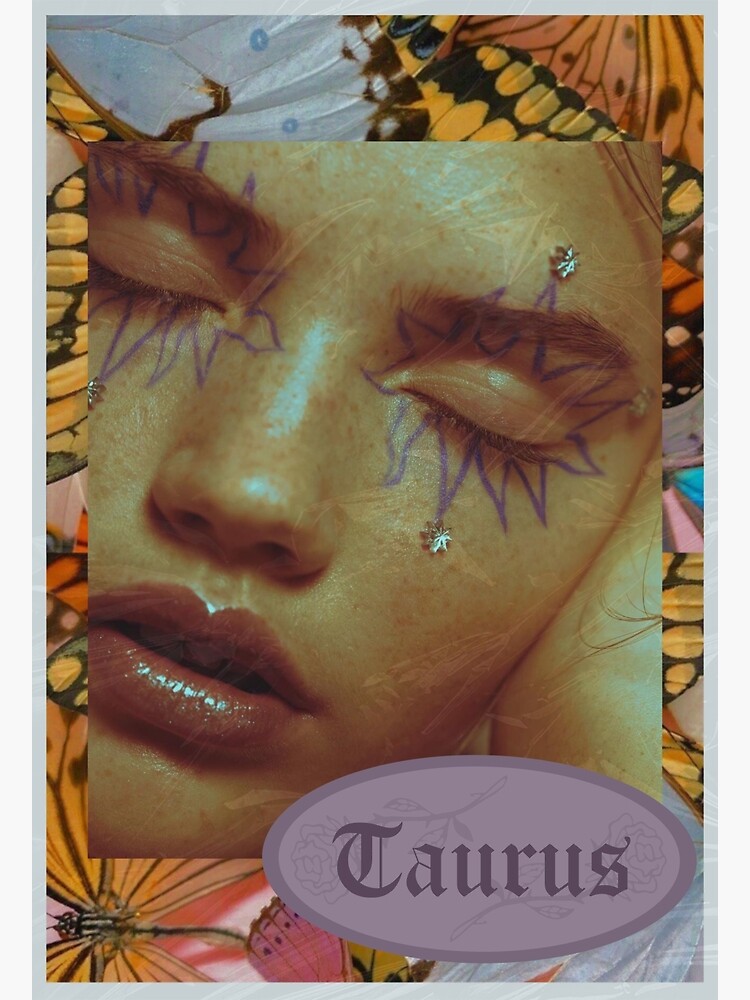 "Taurus + star + butterfly " Poster for Sale by angelslover | Redbubble