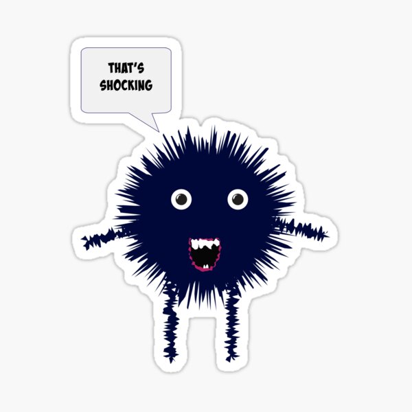 "That's shocking!" Sticker for Sale by StickersbyVW | Redbubble