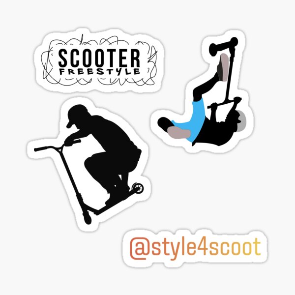 "Freestye scootering" Sticker by xtrancer | Redbubble