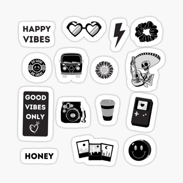 "Black aesthetic" Sticker by Hoetoons | Redbubble