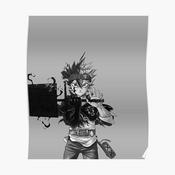 "black clover asta" Poster for Sale by G-soufiane | Redbubble