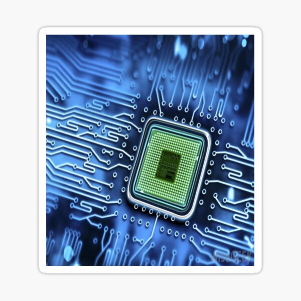 "Electric Circuit Board" Sticker for Sale by Cyebukayire | Redbubble