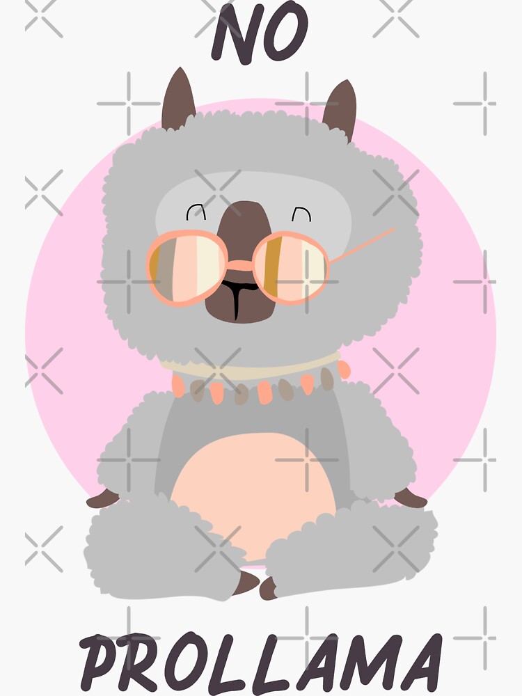 "No Prollama Yoga" Sticker by ricknosis | Redbubble