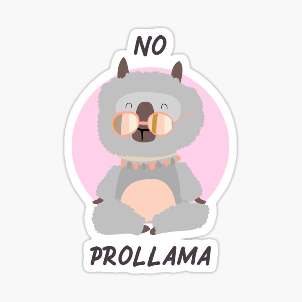 "No Prollama Yoga" Sticker by ricknosis | Redbubble