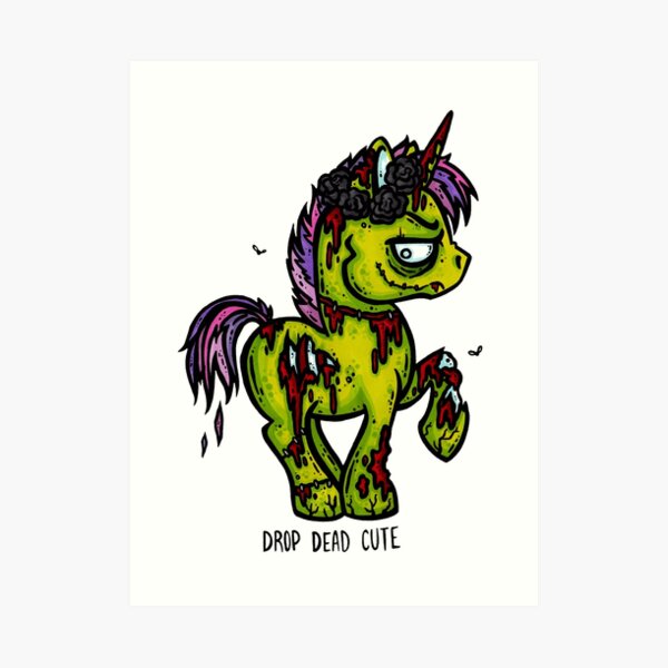 "Drop Dead Cute" Art Print by Holz-Toons | Redbubble