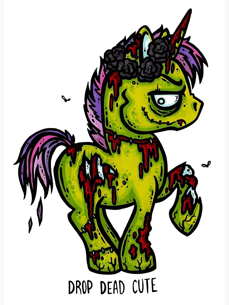 "Drop Dead Cute" Art Print by Holz-Toons | Redbubble