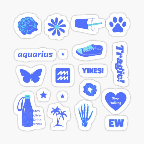 "Aquarius" Sticker for Sale by Hoetoons | Redbubble