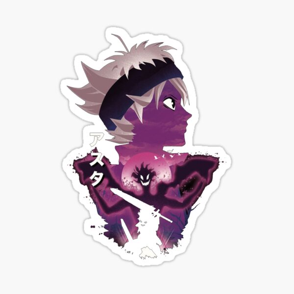 "black clover asta" Sticker for Sale by G-soufiane | Redbubble