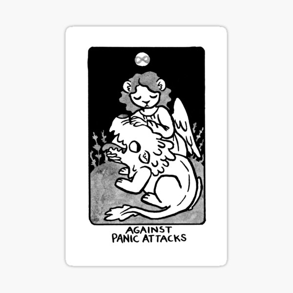 "Sigil Against Panic Attacks" Sticker for Sale by roseberrycomics | Redbubble