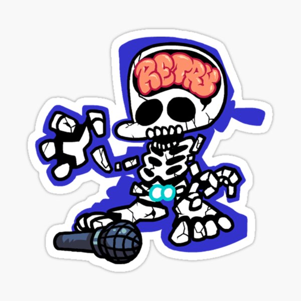 "Friday Night Funkin - Game Over" Sticker for Sale by SenorFiredude ...