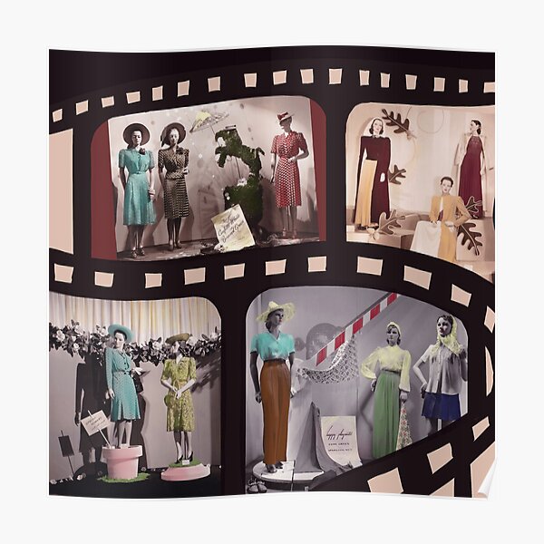 " Vintage Style Tote" Poster by VALZPLAY | Redbubble