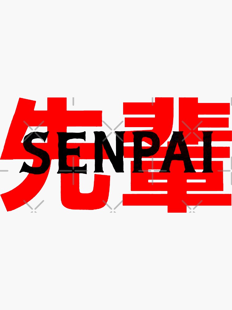 "Senpai" Sticker by Samvice | Redbubble