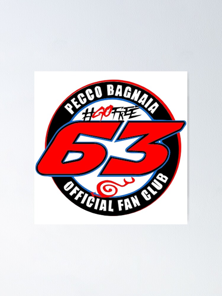 "Go Free Pecco Fan Bagnaia" Poster for Sale by rafinunima | Redbubble