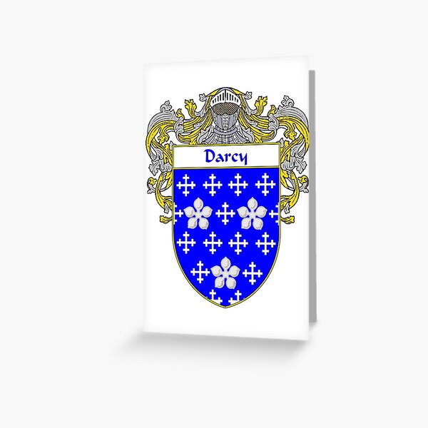 "Darcy Coat of Arms/Family Crest" Greeting Card for Sale by IrishArms ...
