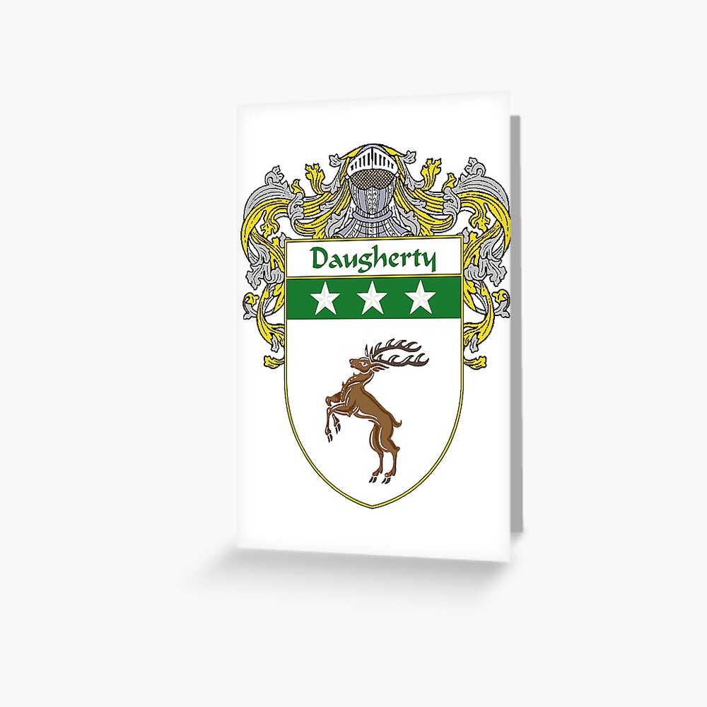 "Daugherty Coat of Arms/Family Crest" Greeting Card by IrishArms ...