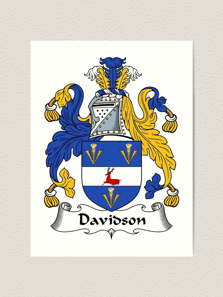 "Davidson Coat of Arms/Family Crest" Art Print by IrishArms | Redbubble