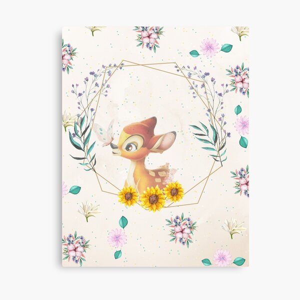 Art & Collectibles Acrylic Bambi Disney painted gift Bambi and Feline ...