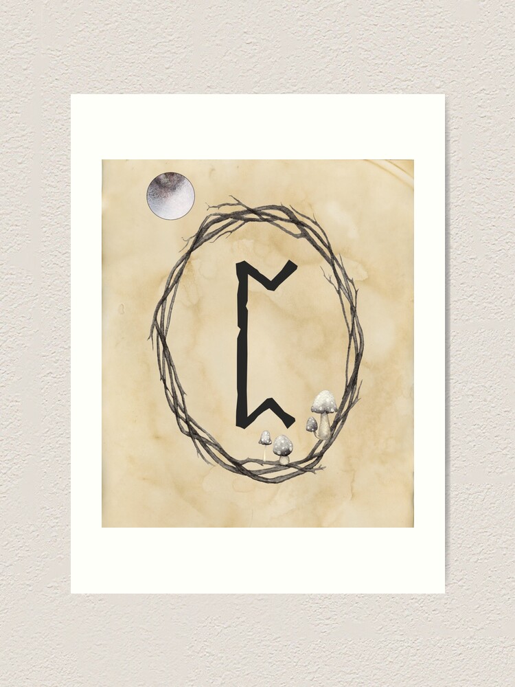 "Perthro Rune | Elder Futhark Norse Runes Alphabet" Art Print for Sale ...