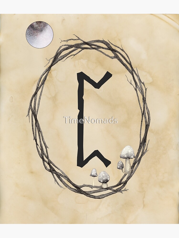 "Perthro Rune | Elder Futhark Norse Runes Alphabet" Art Print for Sale ...
