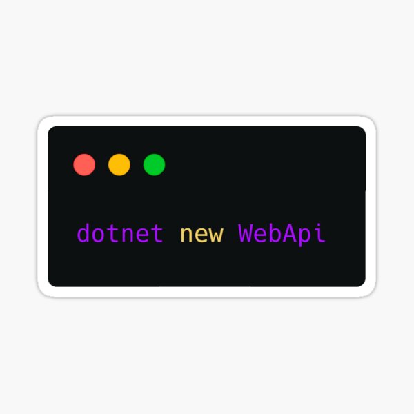 "Dotnet WebApi - Terminal Command" Sticker for Sale by DevGoodies ...