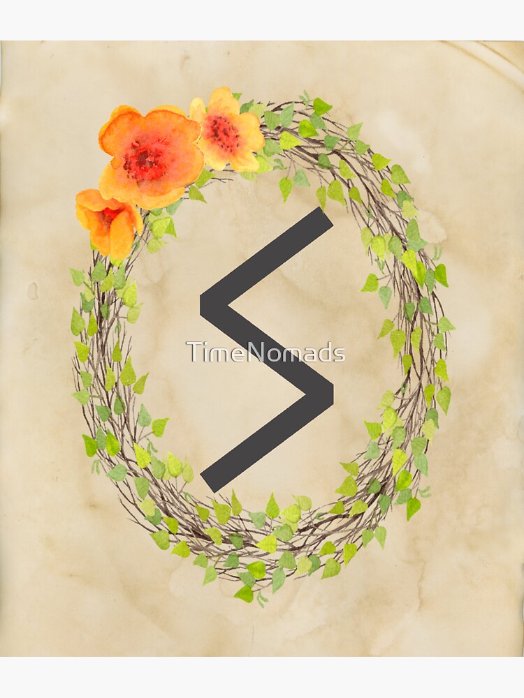 "Sowilo Rune | Elder Futhark Norse Runes Alphabet" Sticker for Sale by ...