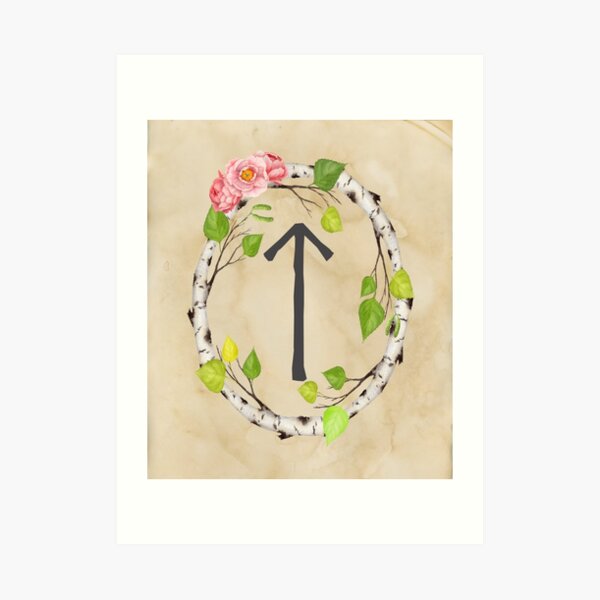 "Tiwaz Rune | Elder Futhark Norse Runes Alphabet" Art Print for Sale by ...