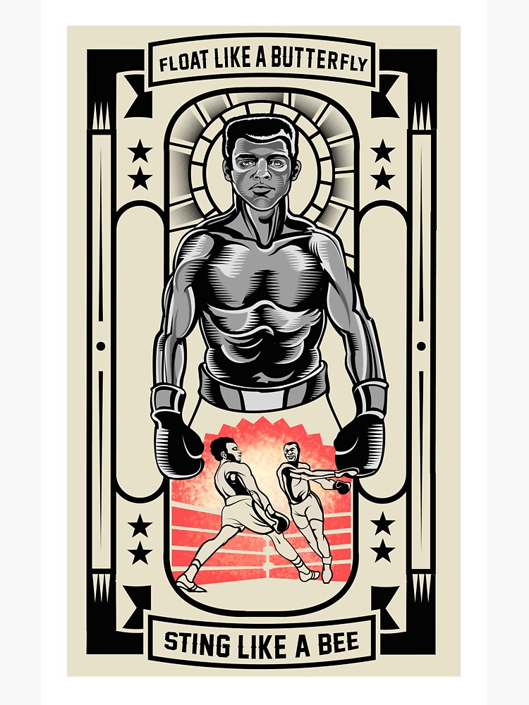 "Ali poster" Sticker for Sale by roddersart | Redbubble