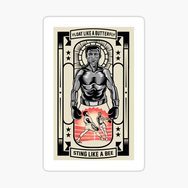 "Ali poster" Sticker for Sale by roddersart | Redbubble