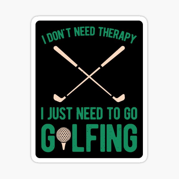 "Funny Golf" Sticker for Sale by artworkbyrihen | Redbubble