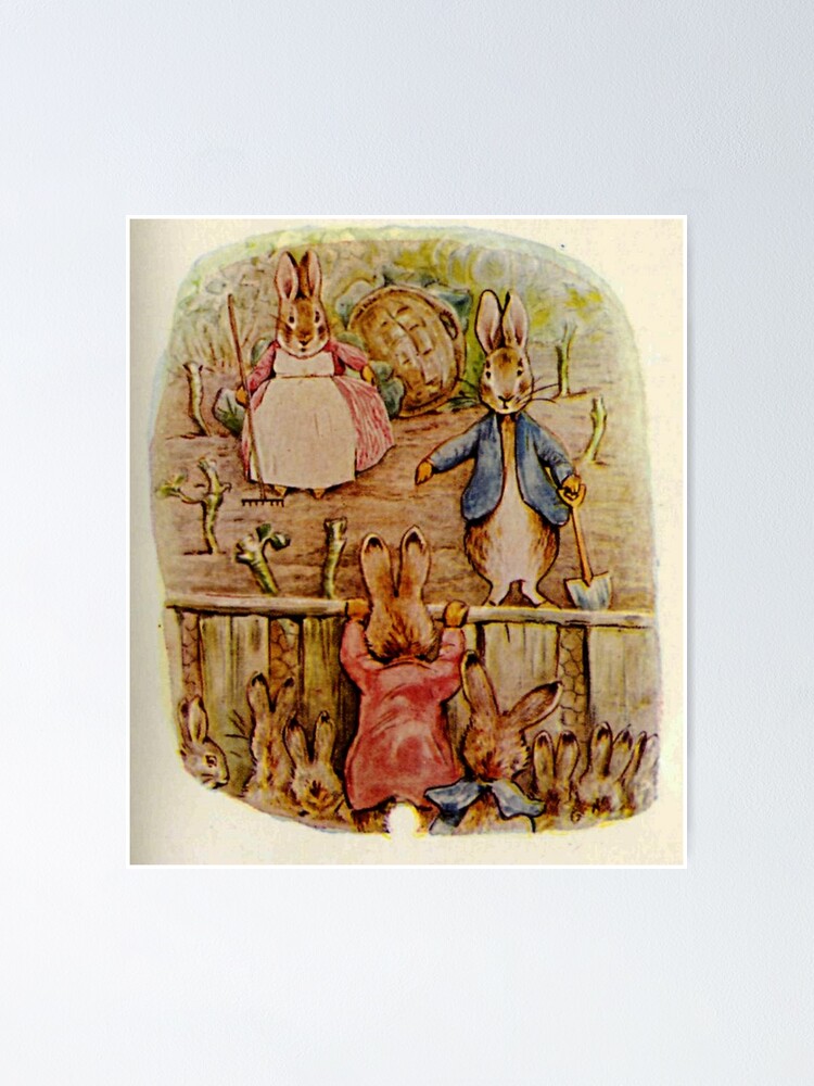 "Cute Vintage Rabbit: Peter Rabbit & Flopsy Bunnies, Beatrix Potter ...
