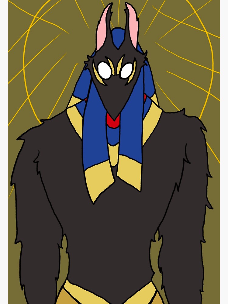 "Call of Anubis" Sticker by BigMattArts | Redbubble