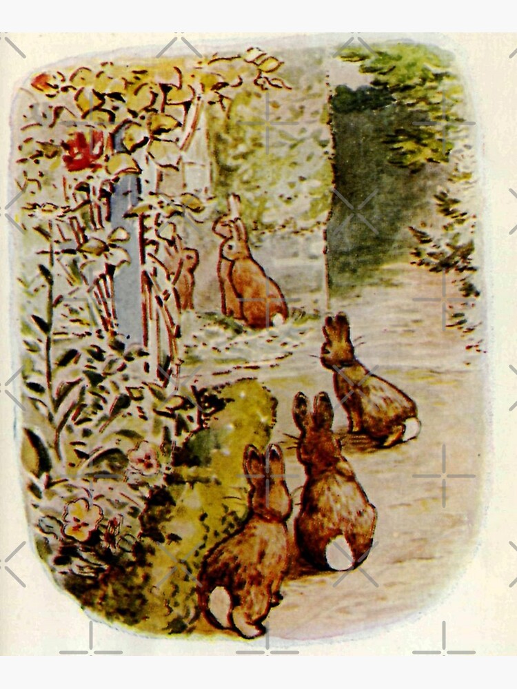 "Cute Vintage Rabbit: Flopsy Bunnies, Beatrix Potter " Poster for Sale ...