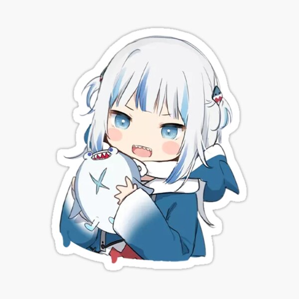 "gawr gura hololive Sticker" Sticker for Sale by asaiss20 | Redbubble