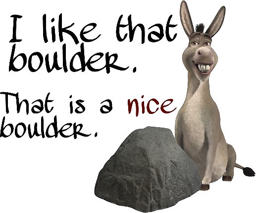 "i like that boulder" Stickers by richterr | Redbubble