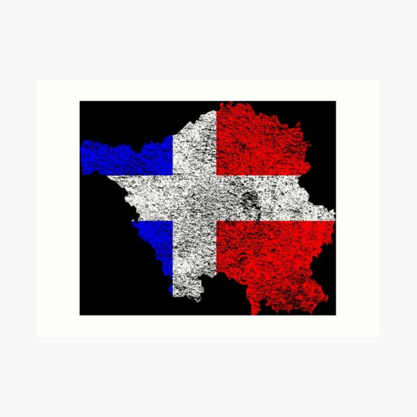 "Saarland flag Saarflagge outline map Saar" Art Print by Bopfpix ...