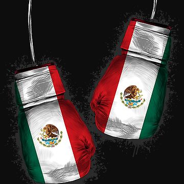 "Chicano Boxers Gifts Fans Mexican Flag Gloves Mexico Boxing" Sticker ...
