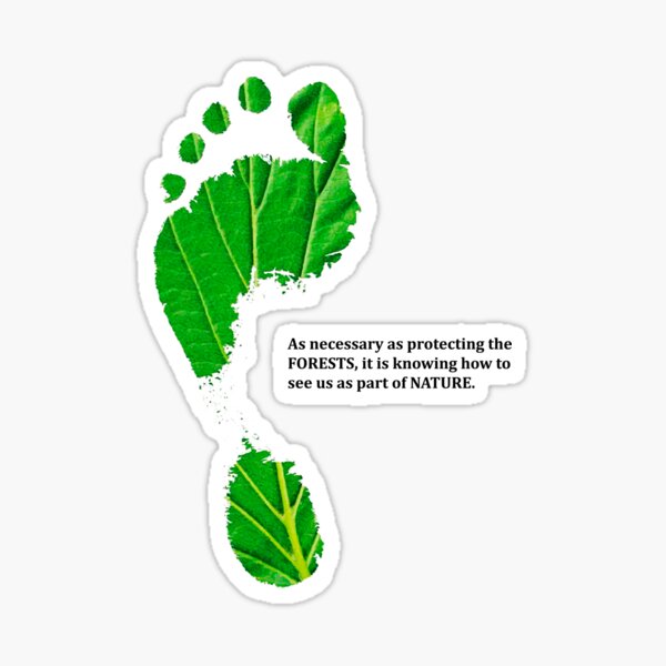 "Ecological footprints" Sticker for Sale by oluap | Redbubble