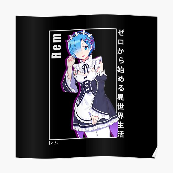 "Rem - Re:Zero" Poster by ice-man7 | Redbubble