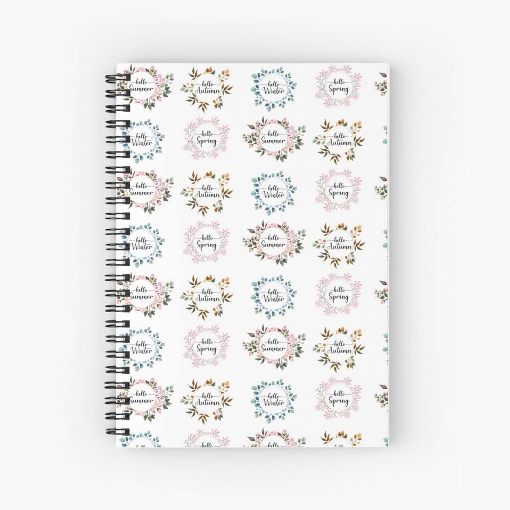 "Hello Seasons!" Sticker for Sale by Quills-Nest | Redbubble