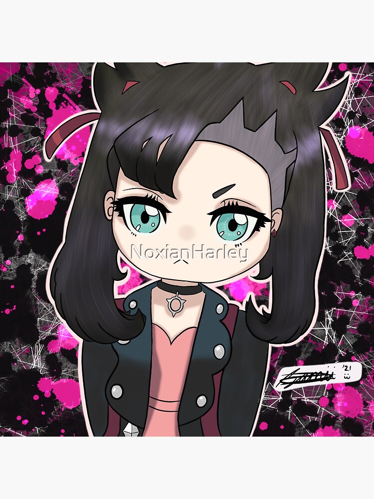 "Marnie chibi “messy”" Sticker for Sale by NoxianHarley | Redbubble