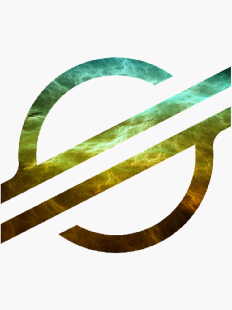 "Stellar galaxy logo" Sticker for Sale by Bitgoods | Redbubble