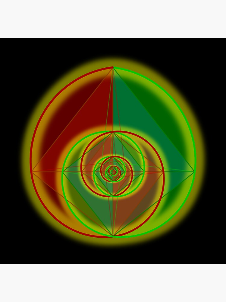 "Pyramid Spiral Sacred Geometry" Sticker by McLuminous | Redbubble