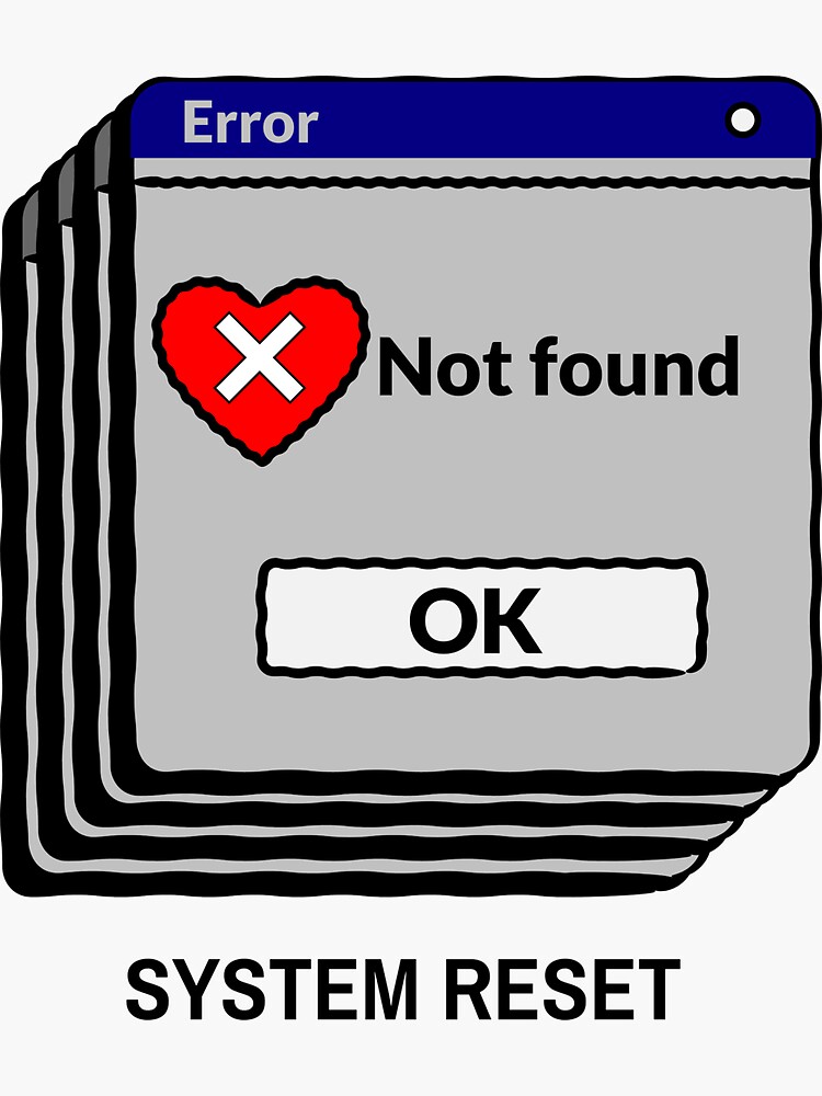 "System Error" Sticker for Sale by TinyWings | Redbubble