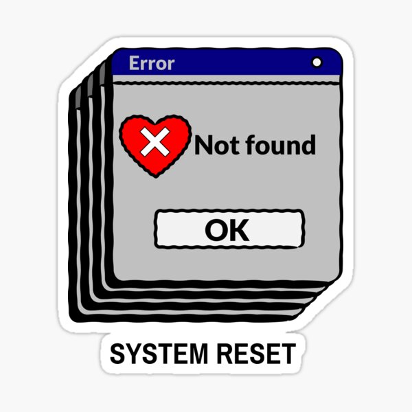 "System Error" Sticker for Sale by TinyWings | Redbubble