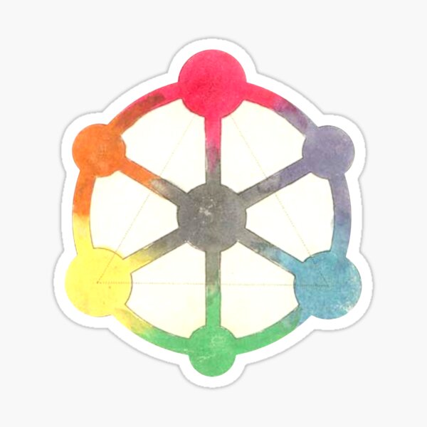 "Colour Wheel" Sticker by JuxtaHead | Redbubble