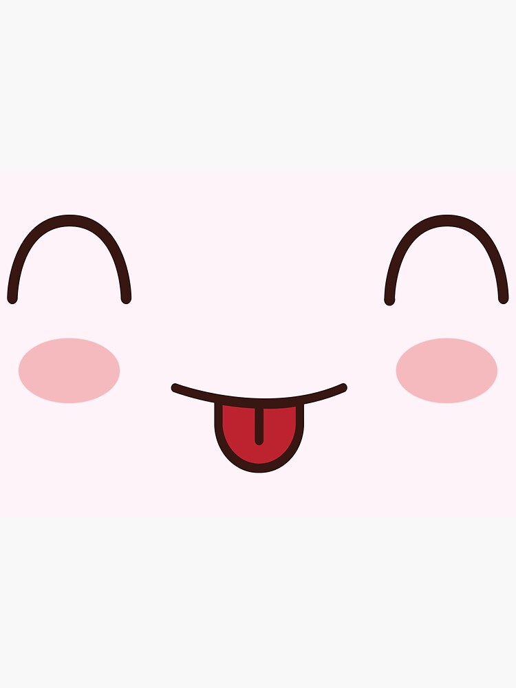 "UwU Happy Face" Sticker for Sale by Sierra-Charlie | Redbubble