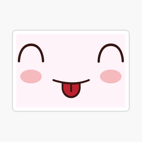 "UwU Happy Face" Sticker for Sale by Sierra-Charlie | Redbubble