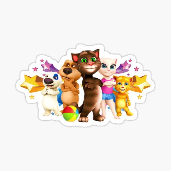 Talking Tom Game Stickers | Redbubble