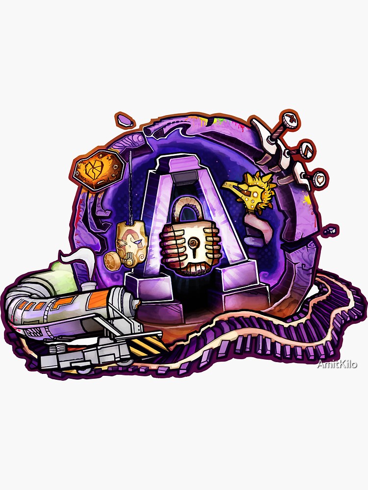 "Borderlands 3 - DLC4 Inspired Vault Sign Logo" Sticker by AmitKilo ...