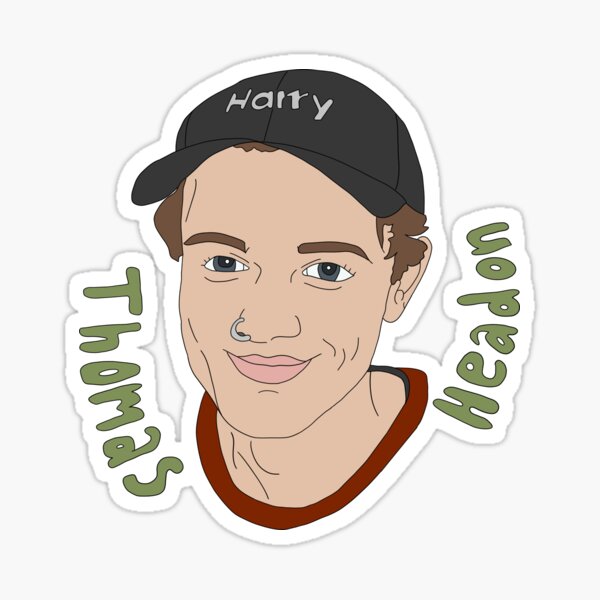 "Thomas Headon FanArt Stickers and More" Sticker for Sale by SukiMaine ...